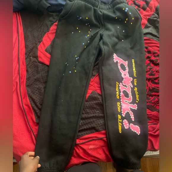 Sp5der | Pants | Sp5der Black Pants | Poshmark